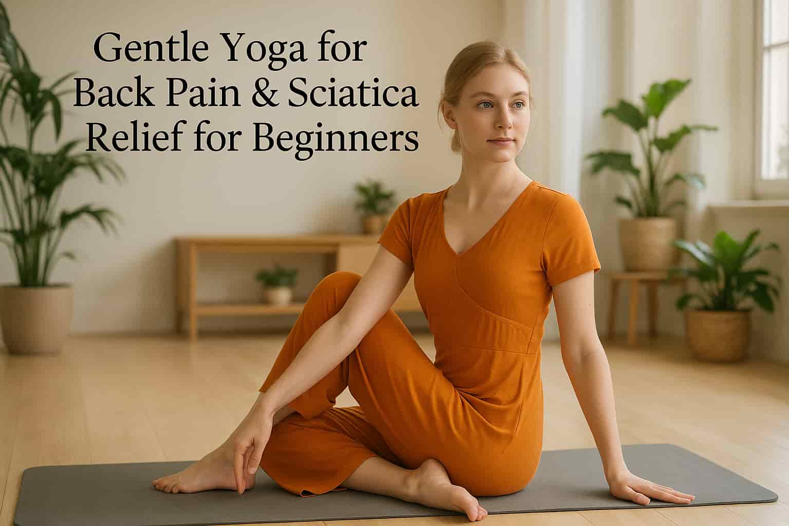 Gentle Yoga for Lower Back Pain and Sciatica: Relief & Beginner-Fr